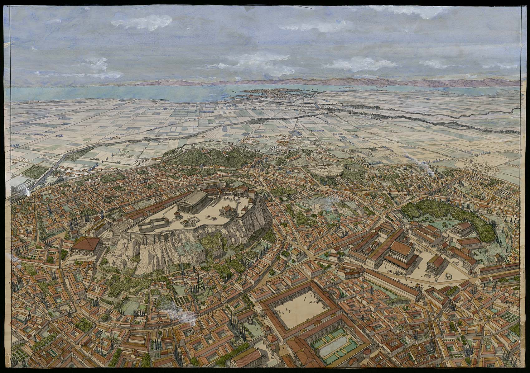 Athenae (Athènes), vue générale - Jean-Claude Golvin